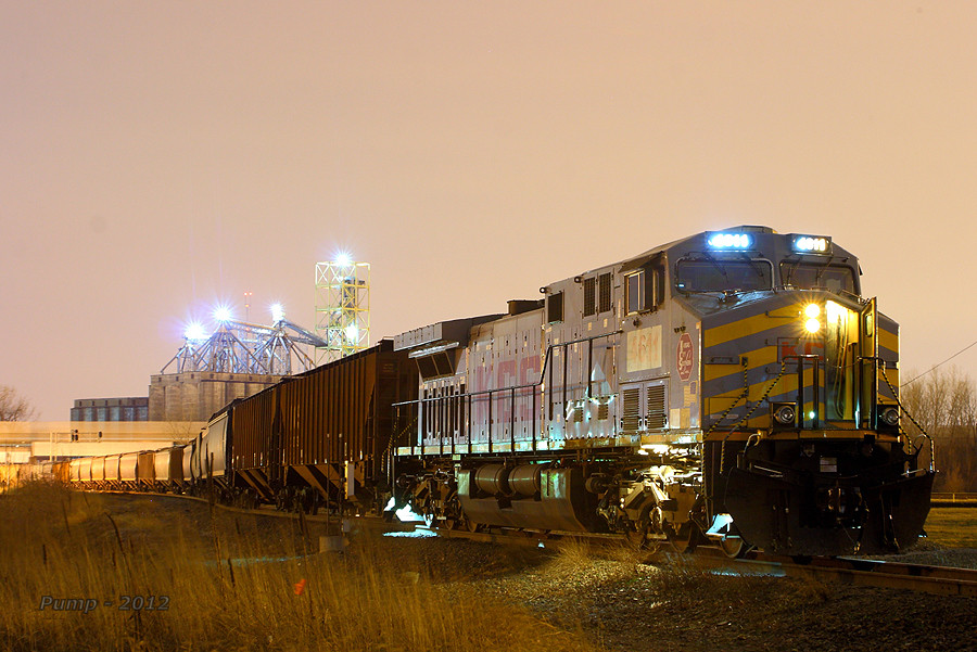 Northbound KCS Empty Grain Train